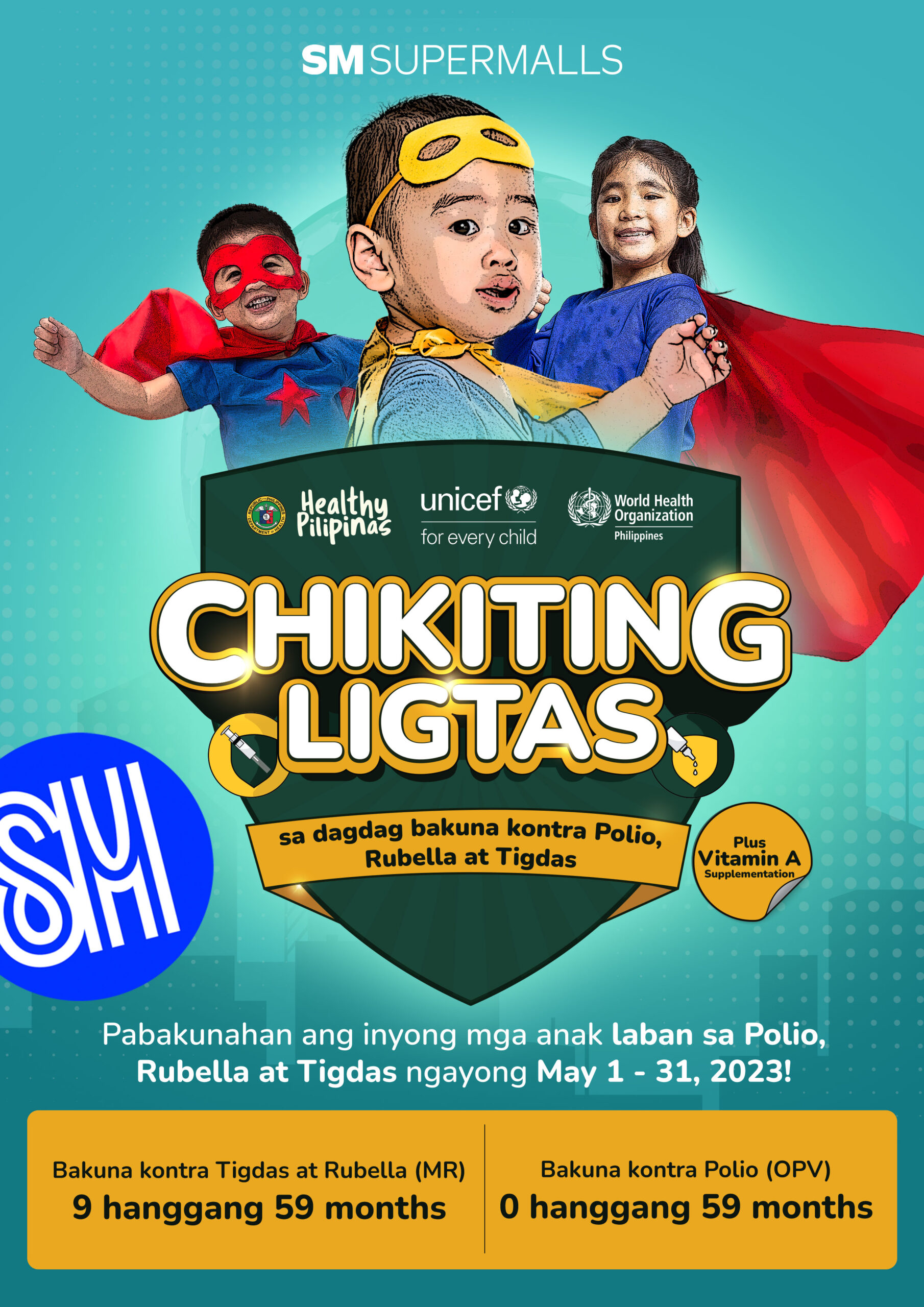 SM, DOH ramp up Chikiting Ligtas Vax Campaign at the mall | Metropoler