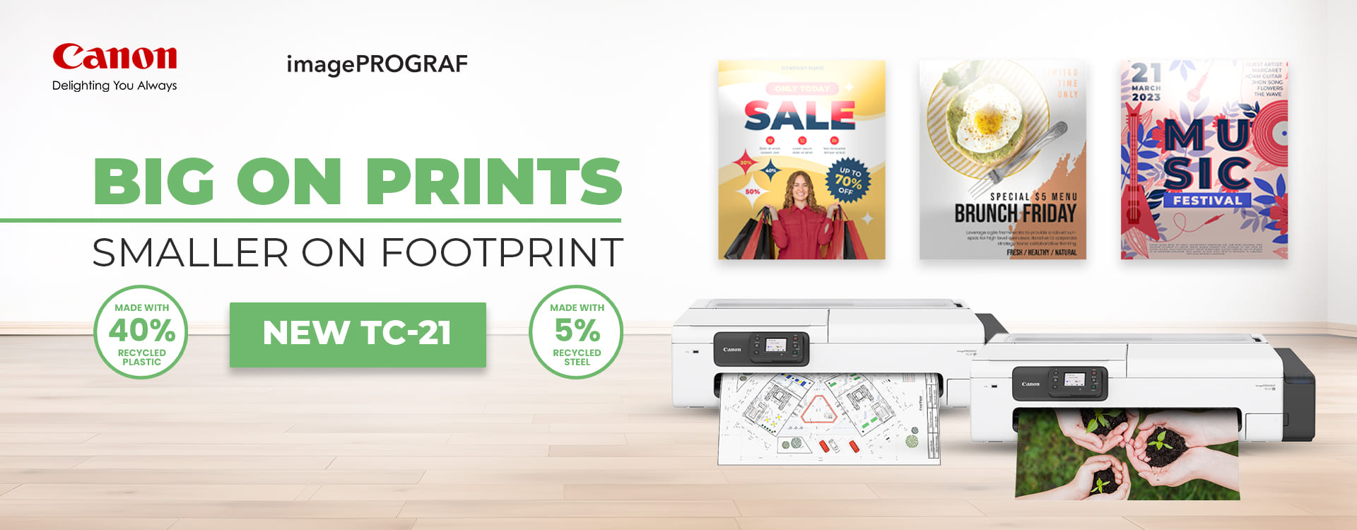 Canon Introduces New imagePROGRAF TC-21, a Desktop Large Format Printer ...